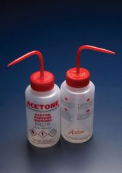 Pissette De Sécurité Anti-Goutte Ldpe 250Ml Acétone Bouchon Rouge ...