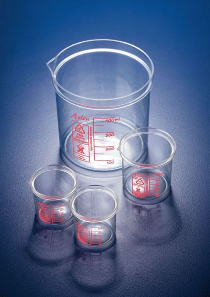 Bécher Forme Basse, Tpx, Gradué Imprimé Rouge 50Ml. Réf Supprimée, Voir ...